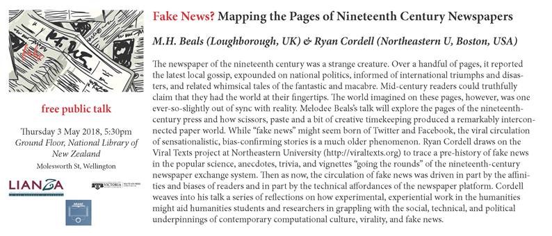 ‘Mapping the Pages of Nineteenth Century Newspapers’ – Public talk at ...